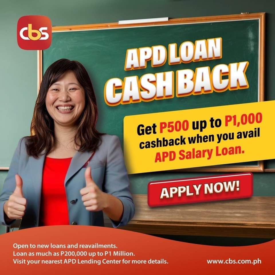 Cash for Cash pag nag Easi-APD Salary Loan ka - China Bank Savings