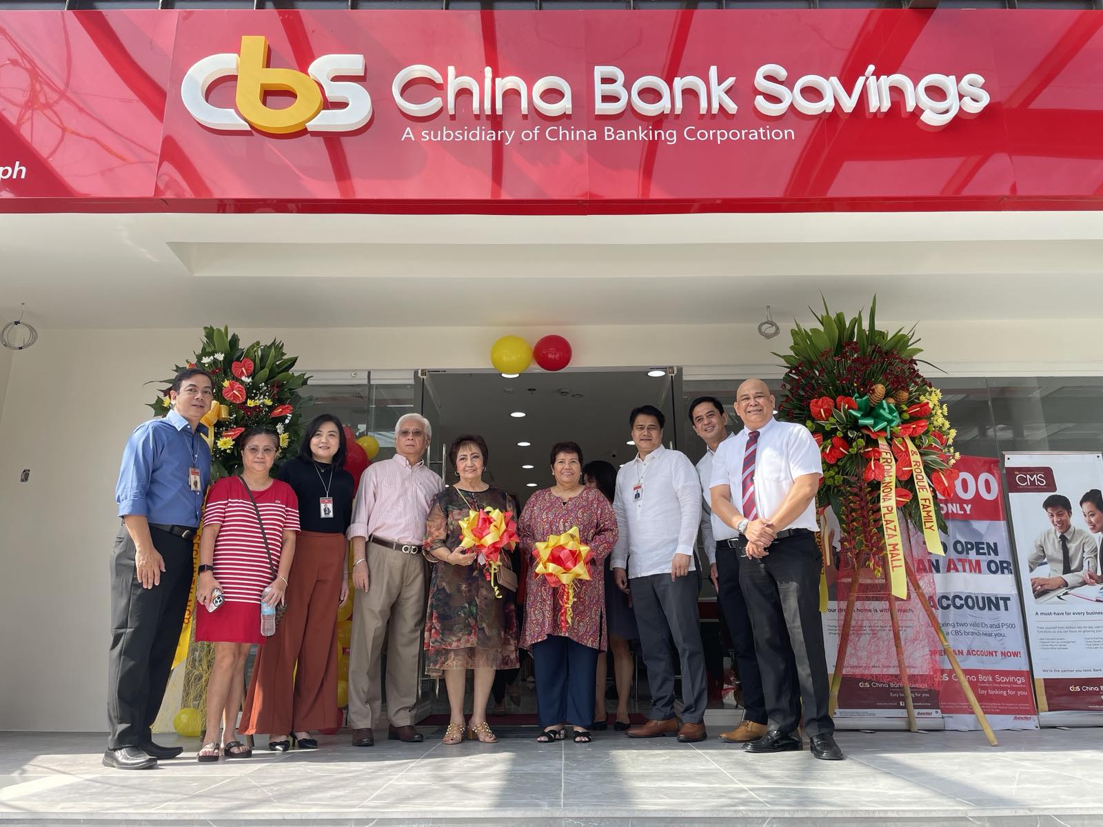 CBS Branch opens at Nova Plaza Mall in Novaliches - China Bank Savings