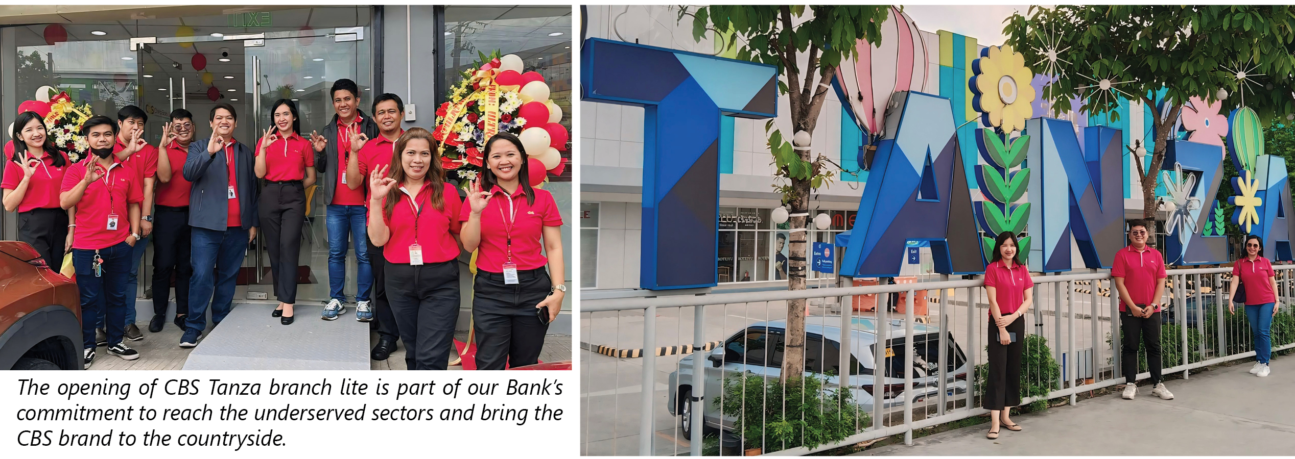 Tanza, Cavite joins CBS branch network - China Bank Savings